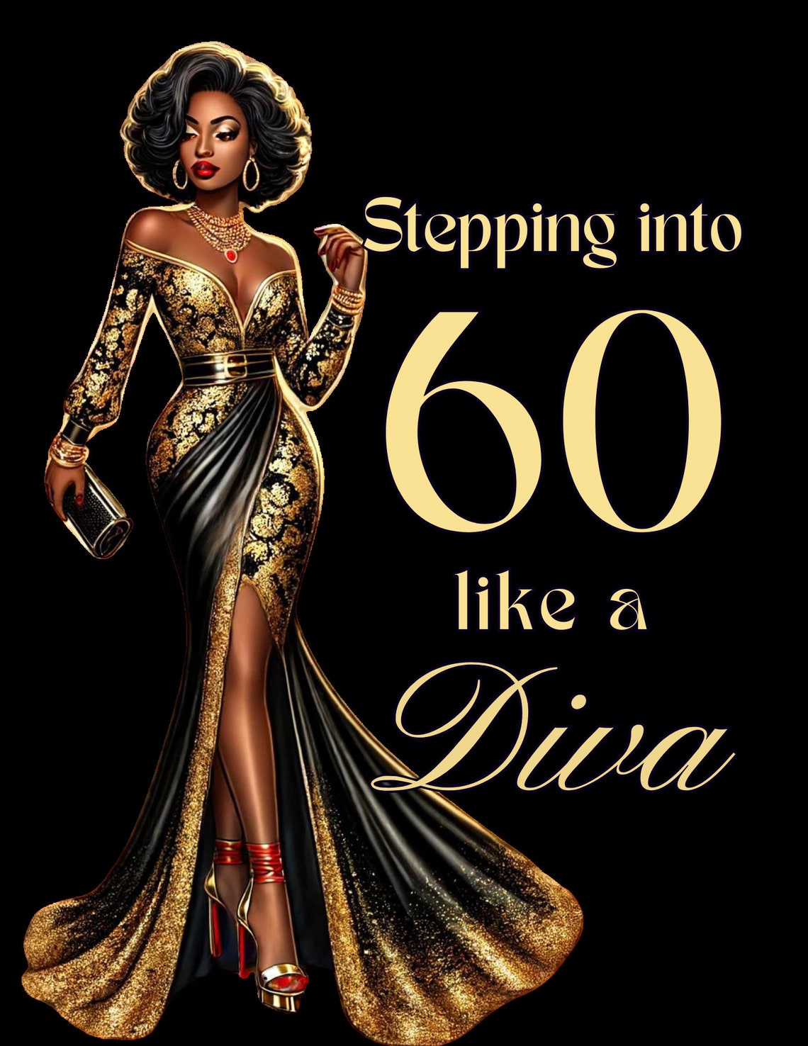 Stepping Into 40, 50, 60 and 70 Birthday Digital Image With Background ...