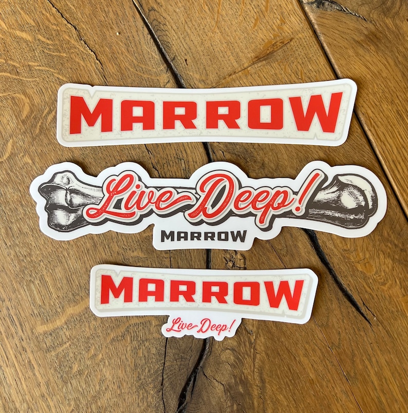The Marrow Logo Sticker - 3 Pack - Etsy