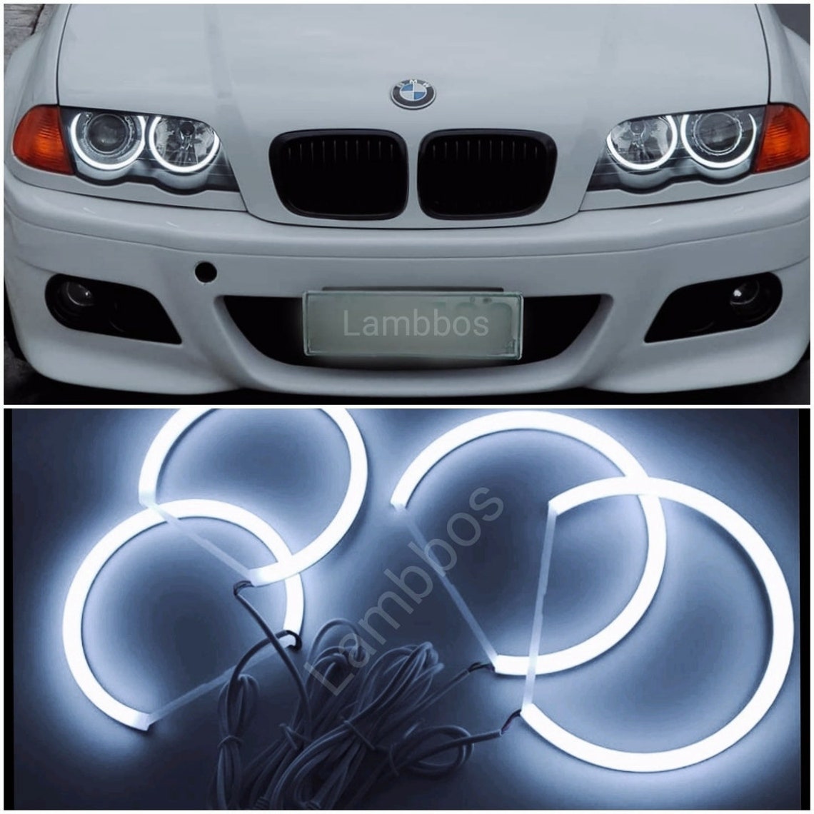 BMW E46 Angel Eyes Ring Cotton Led - Etsy
