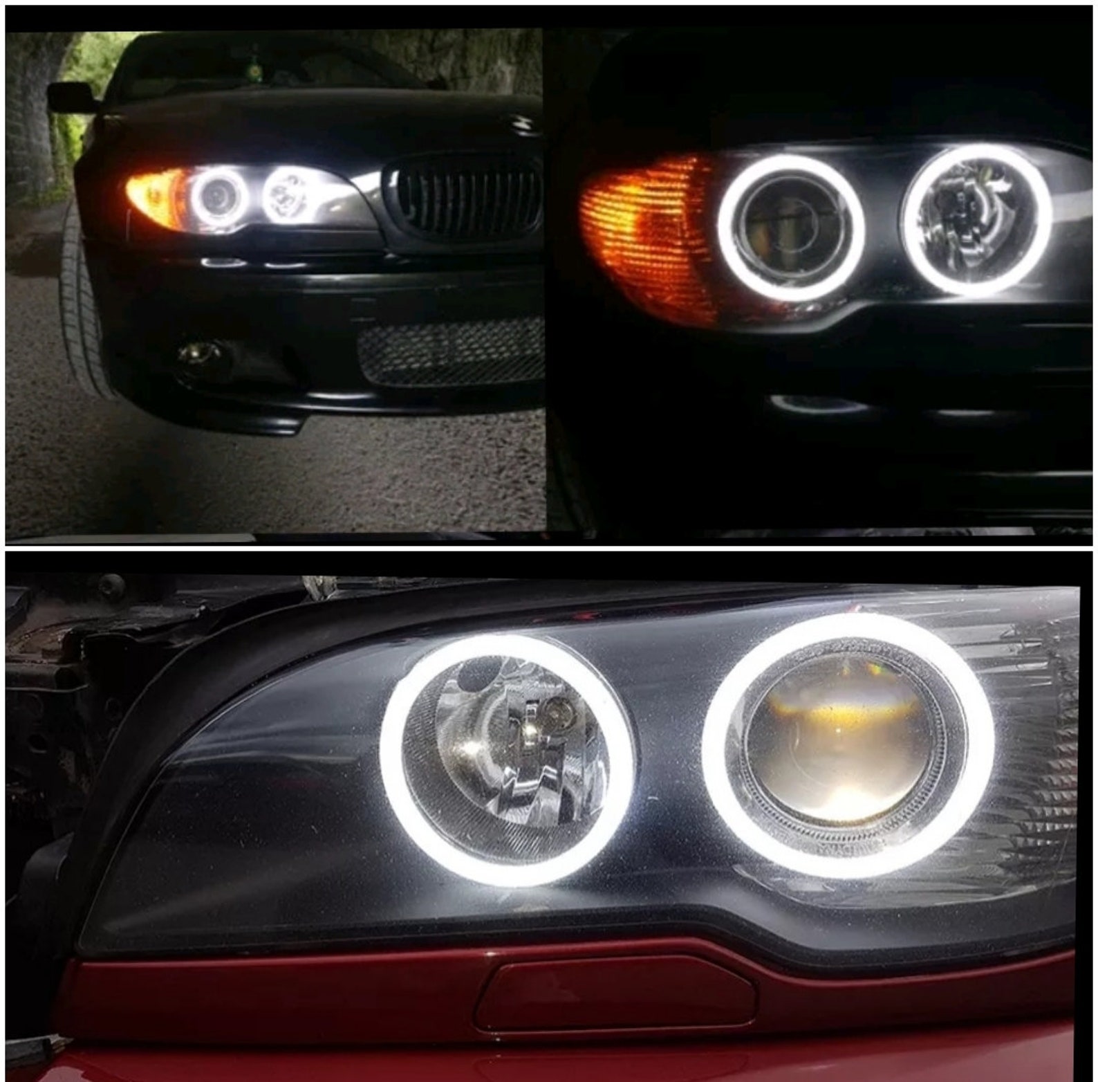 Bmw E46 Coupe Facelift Angel Eyes Ring Cotton Led - Etsy