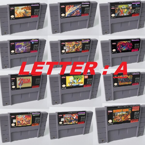 Super Nintendo Games - Etsy