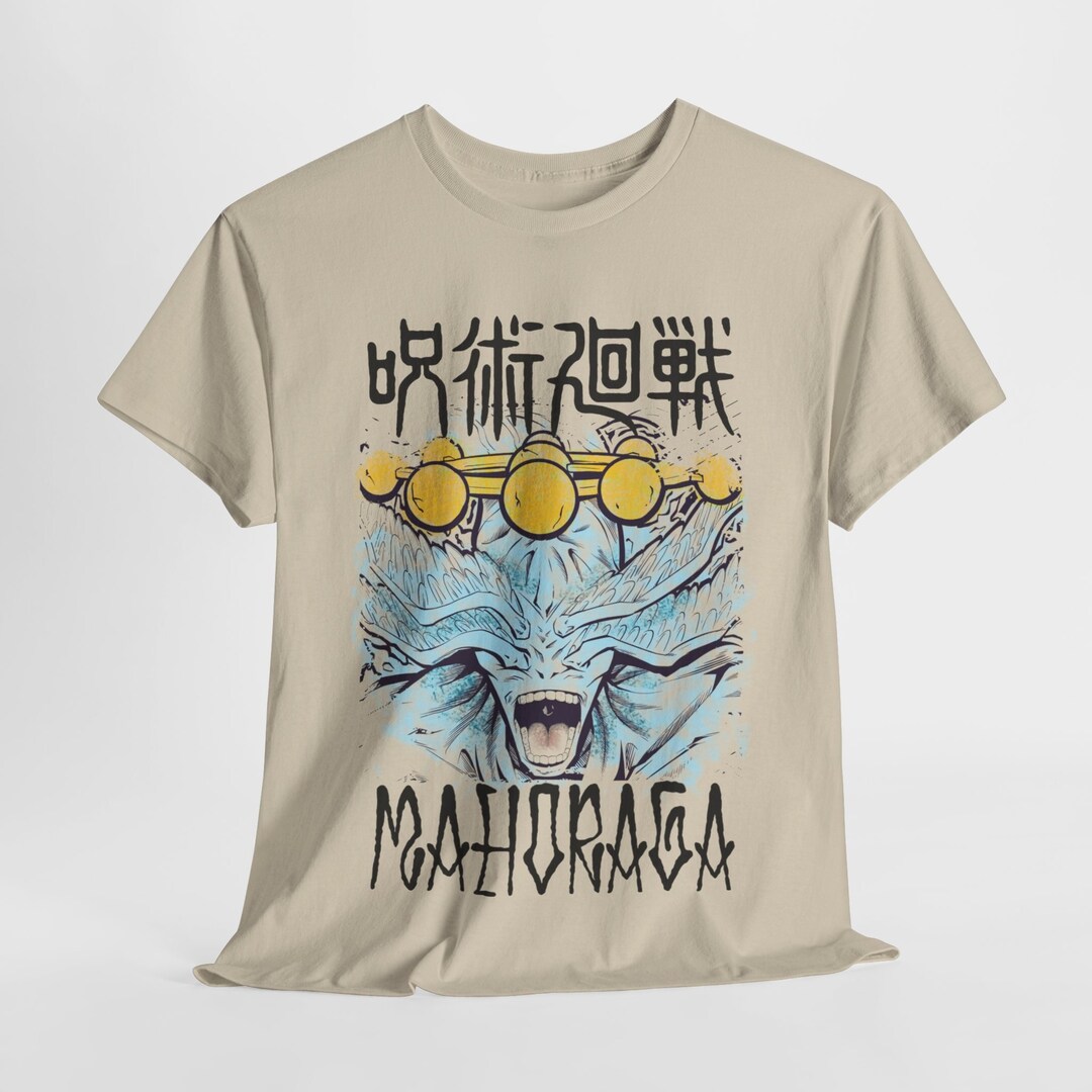 Anime Shirt Jujutsu Kaisen Mahoraga Close up Fanart Unisex Heavy Cotton ...