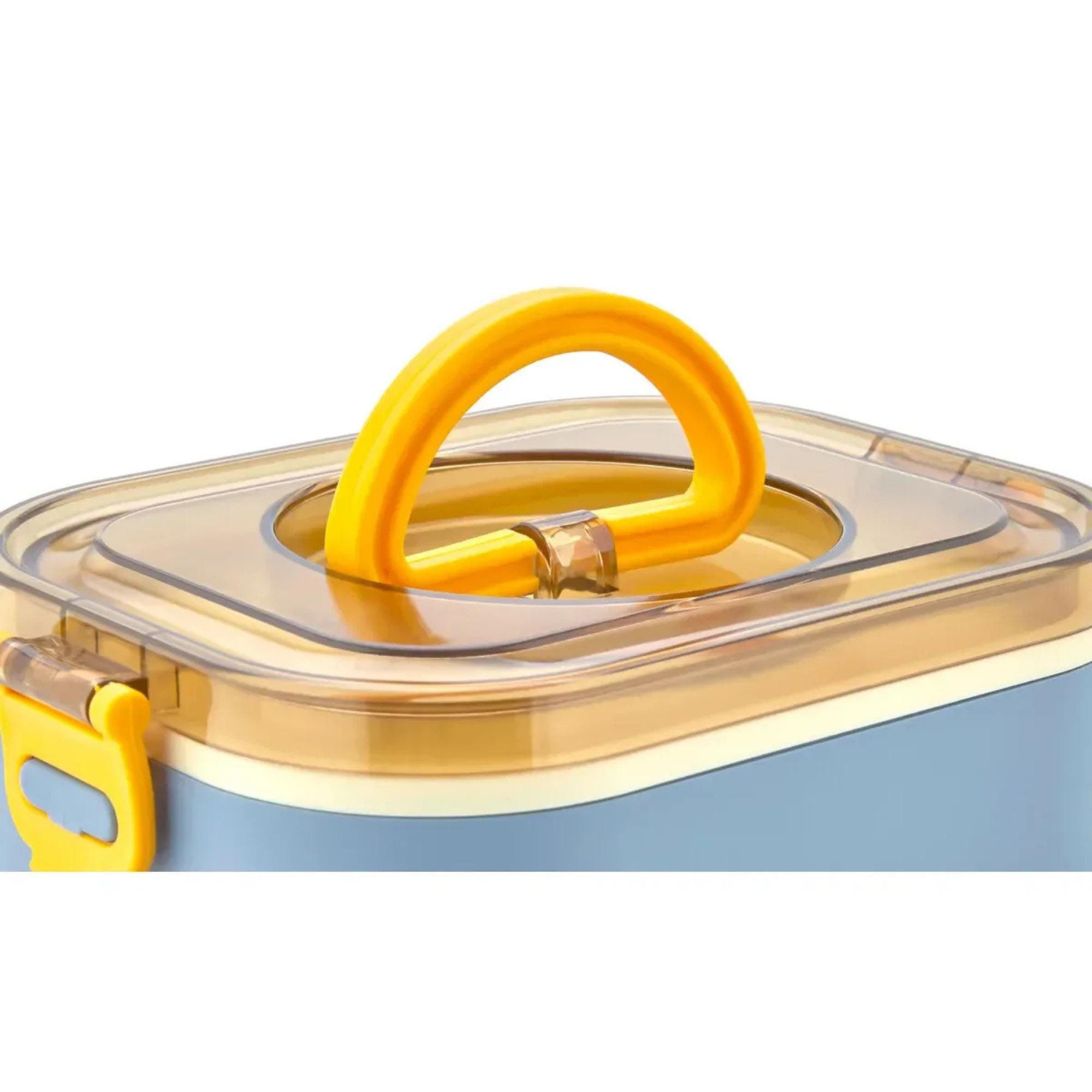 Portable Bento Lunch Box Stainless Steel 2 Tier Travel Food Container ...