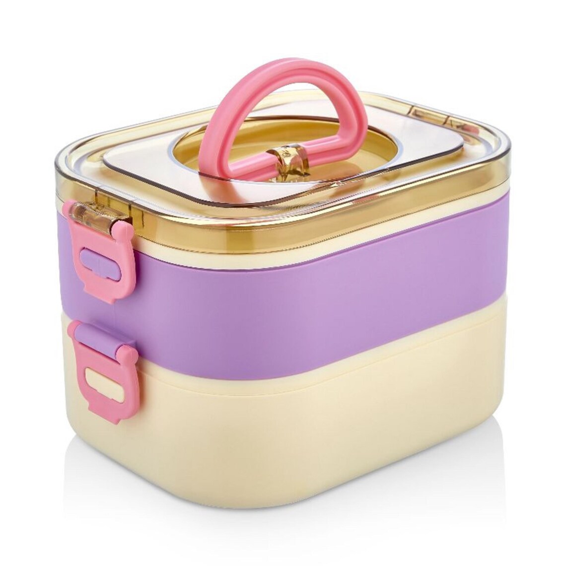 Reusable 2 Layer Bento Box | Stainless Steel Lunch Container With ...