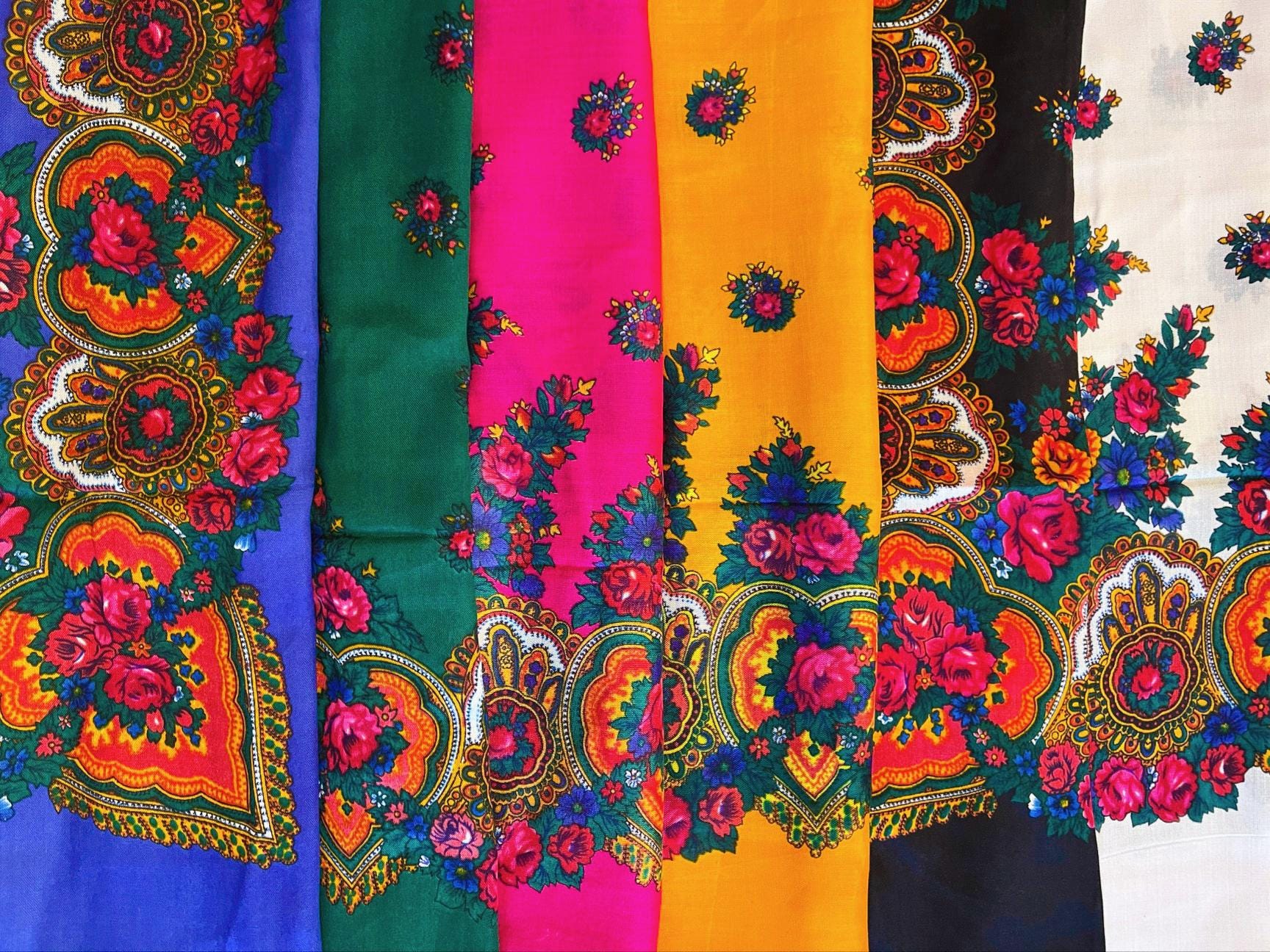 Kurdish Floral Scarf • Boho Ethnic Shawl, Personalized Gift - Etsy