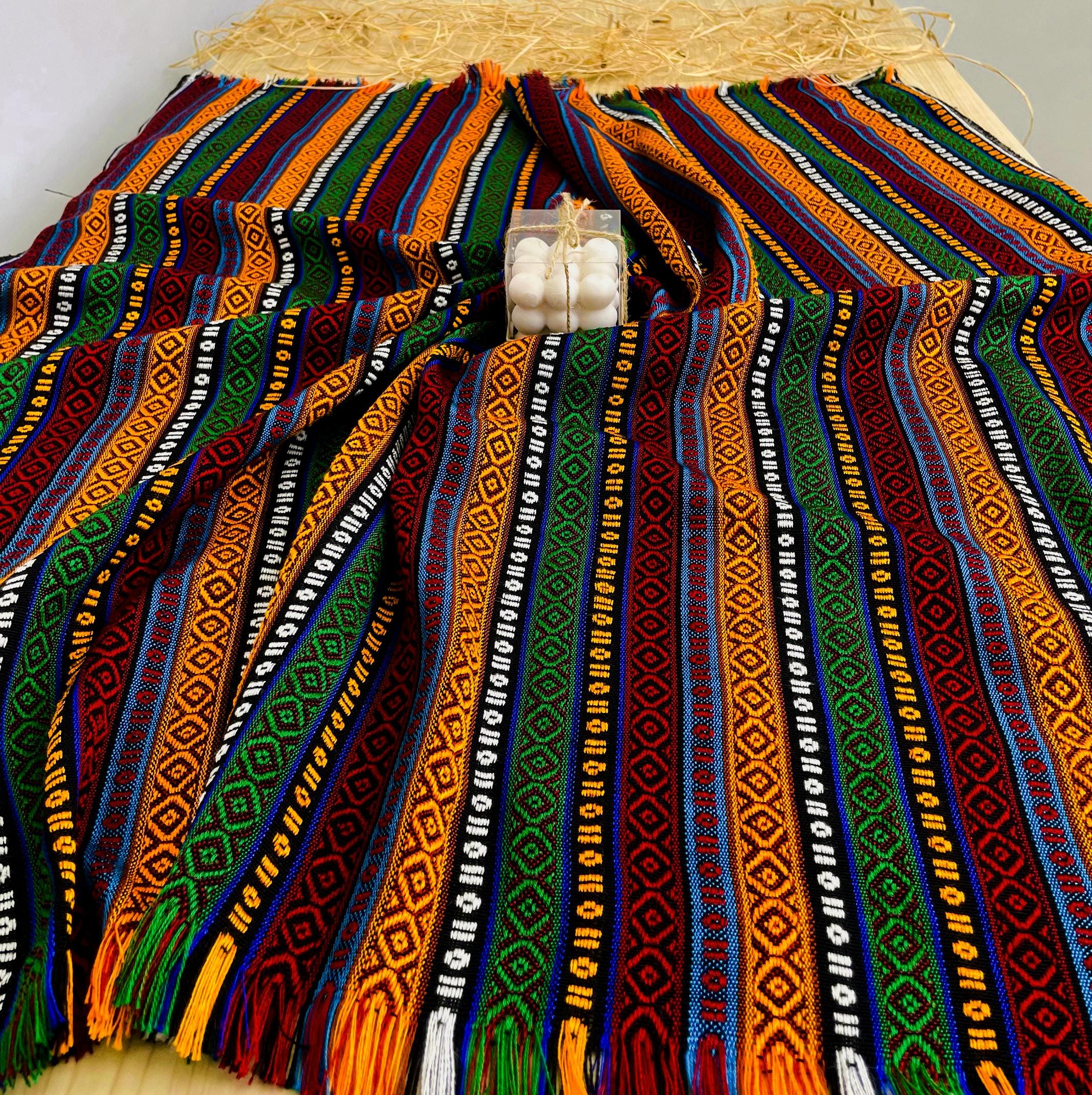 Kurdish Hand-woven • Ethnic Pattern Tablecloth • Kilim Woven Fringed ...