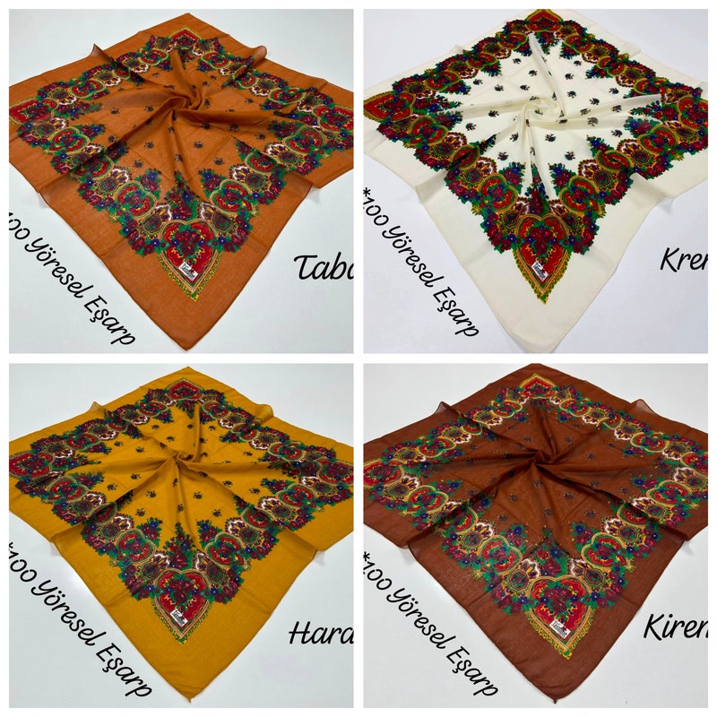 Babushka Scarf - Etsy