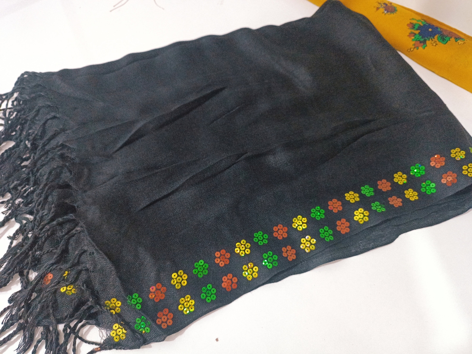 Yazidi / Kurdish Scarf - 2 Piece Sparkly Sequined Scarf, New Model 2023 ...