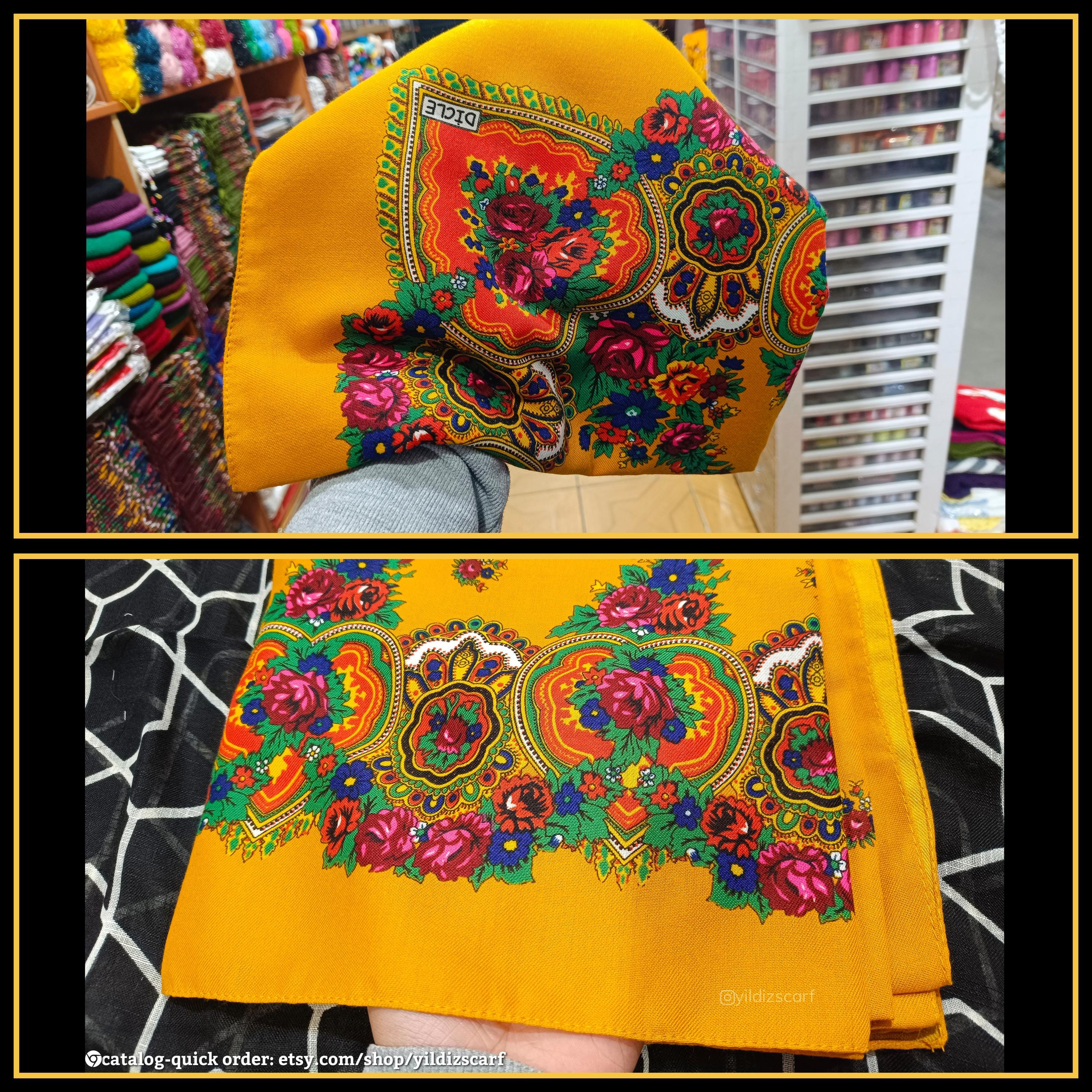 Kurdish Floral Scarf • Boho Ethnic Shawl, Personalized Gift - Etsy