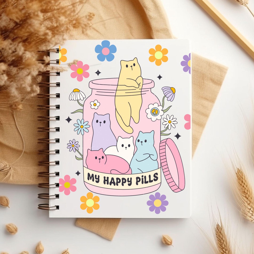 Cute Cat Notebook for Cat Lovers Adorable Journal for Notes and ...
