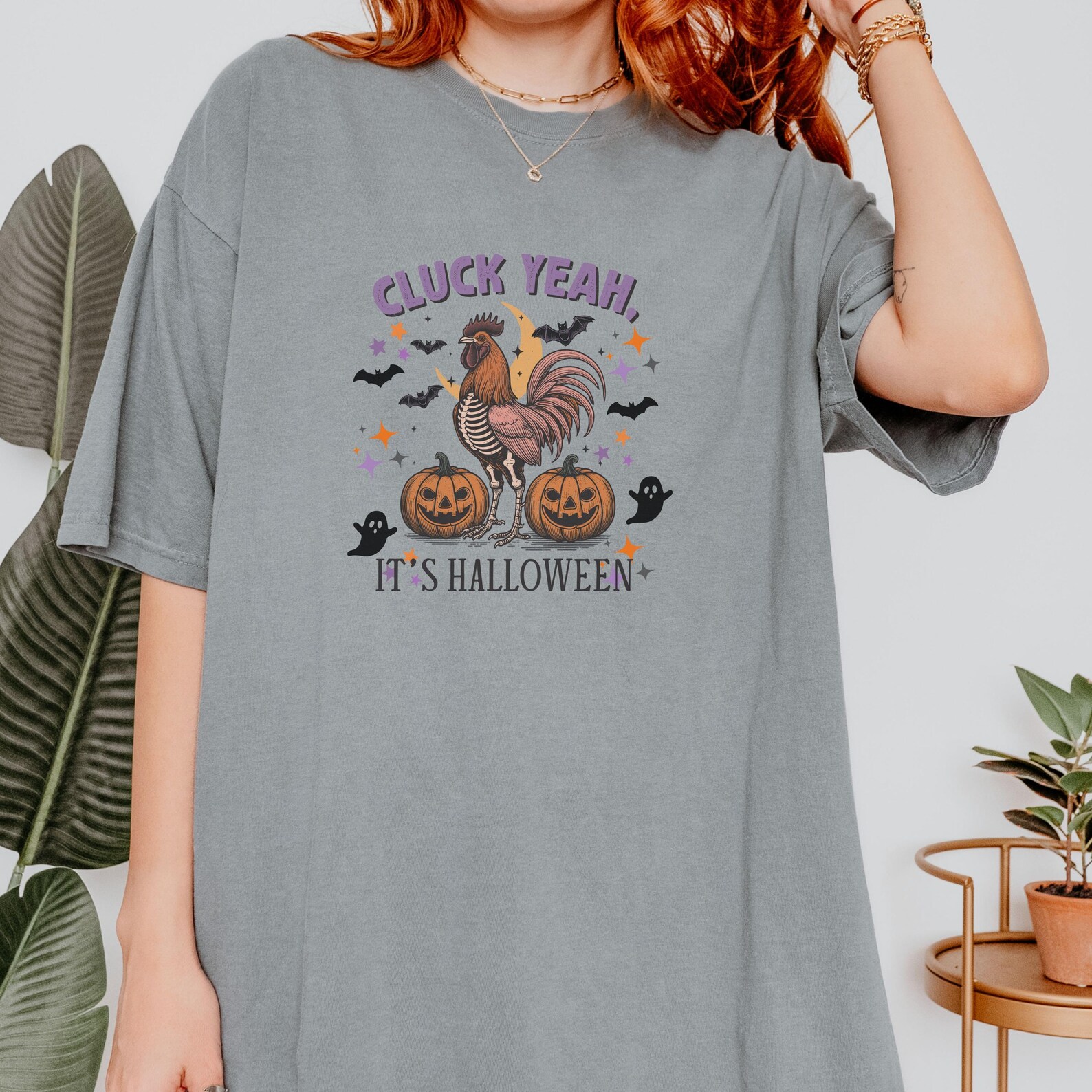 Halloween Chicken Shirt "cluck Yeah Its Halloween" Chicken Shirt Spooky ...
