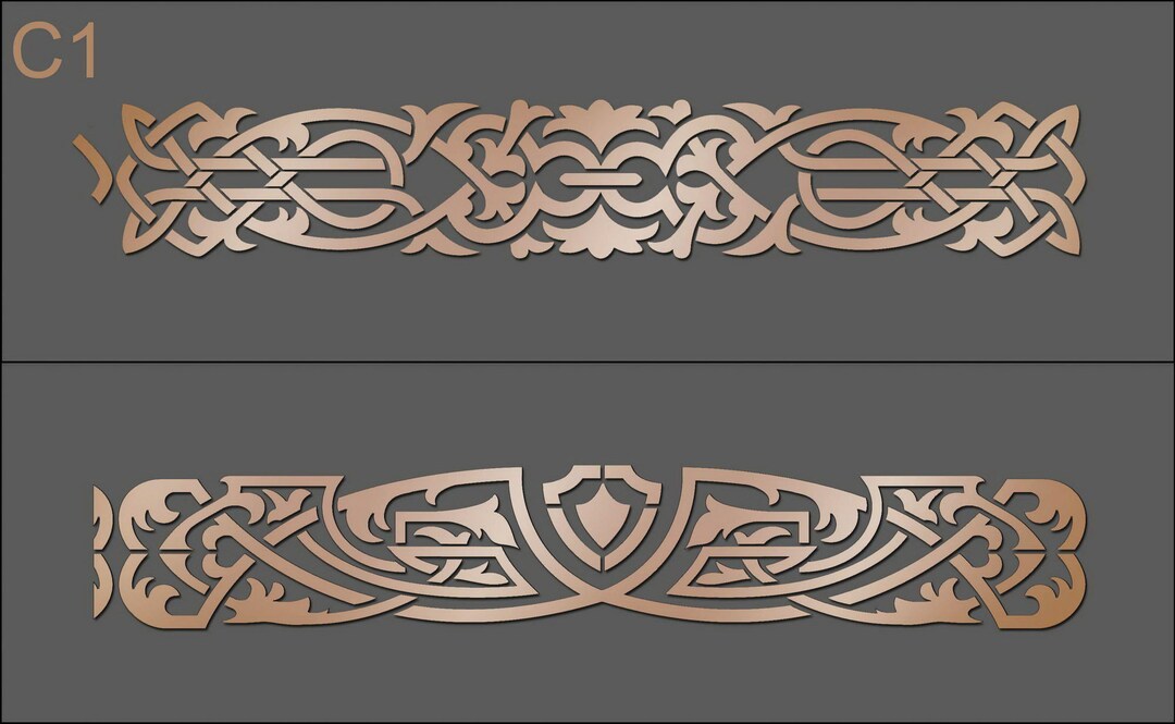 Celtic Style Decorative BORDERS. Retro Ornamental Border, Vintage ...