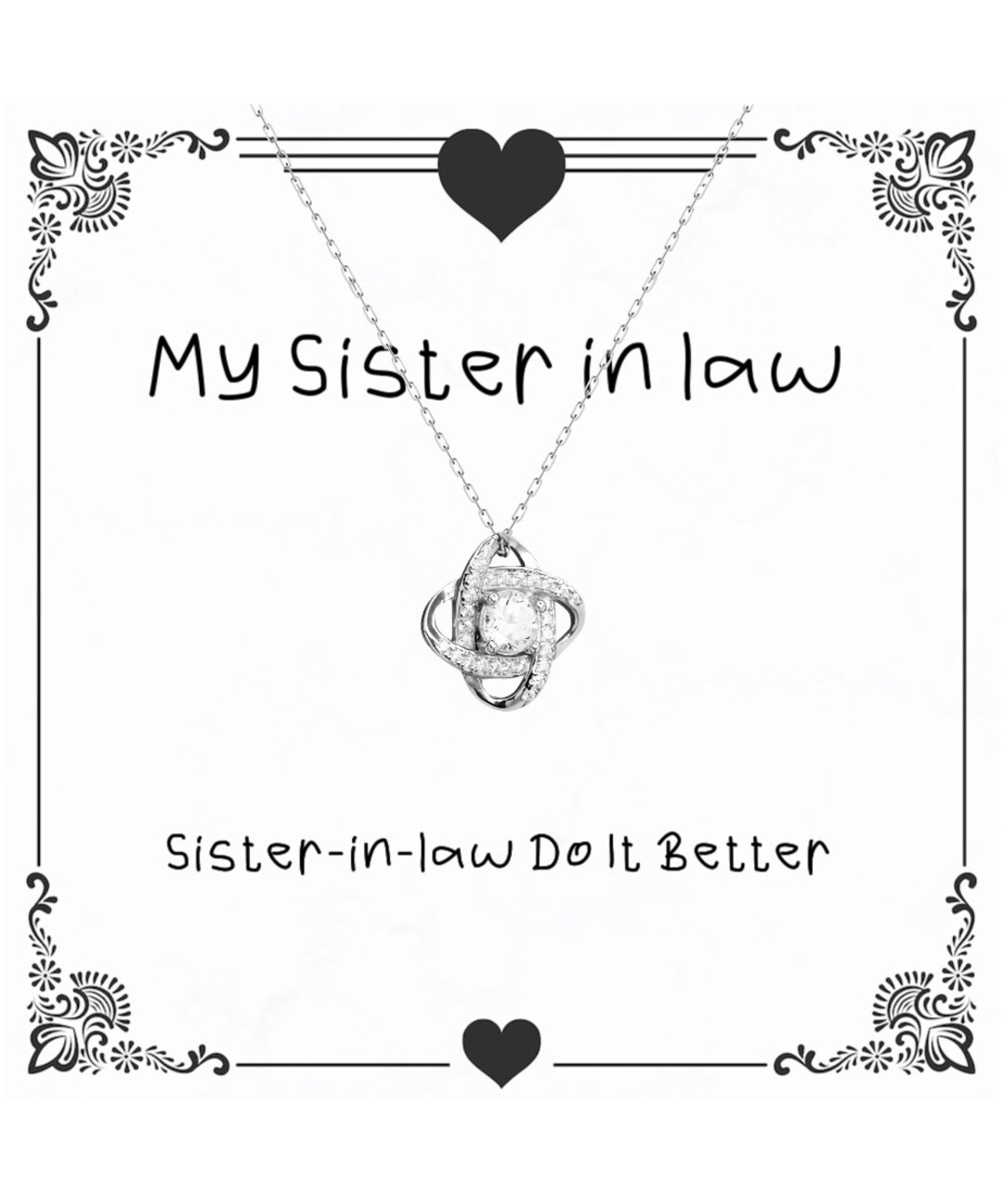 Motivational Sister In Law Love Knot Silver Necklace Etsy motivational-sister-in-law-love-knot-silver-necklace-etsy