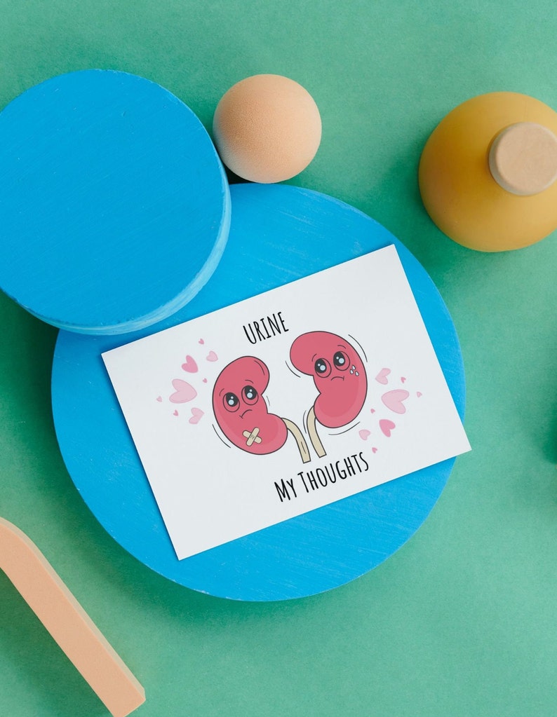Kidney Printables, Funny Greeting Card, Medical Student, Doctor Gift ...
