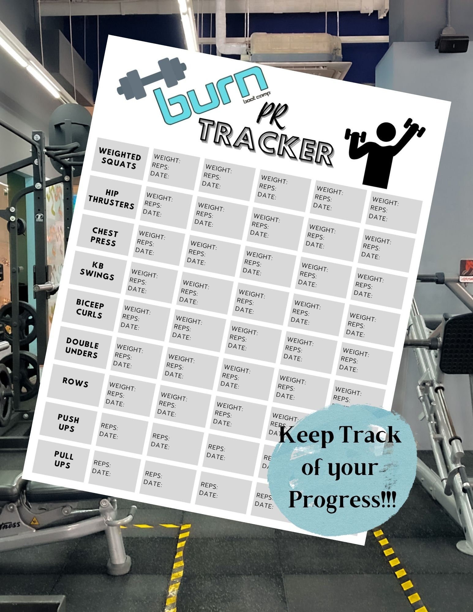 Burn Boot Camp, Burn Best, Personal Record Tracker, PR Gym Goals ...