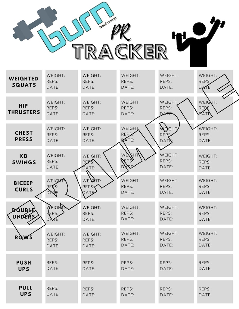 Burn Boot Camp, Burn Best, Personal Record Tracker, PR Gym Goals ...