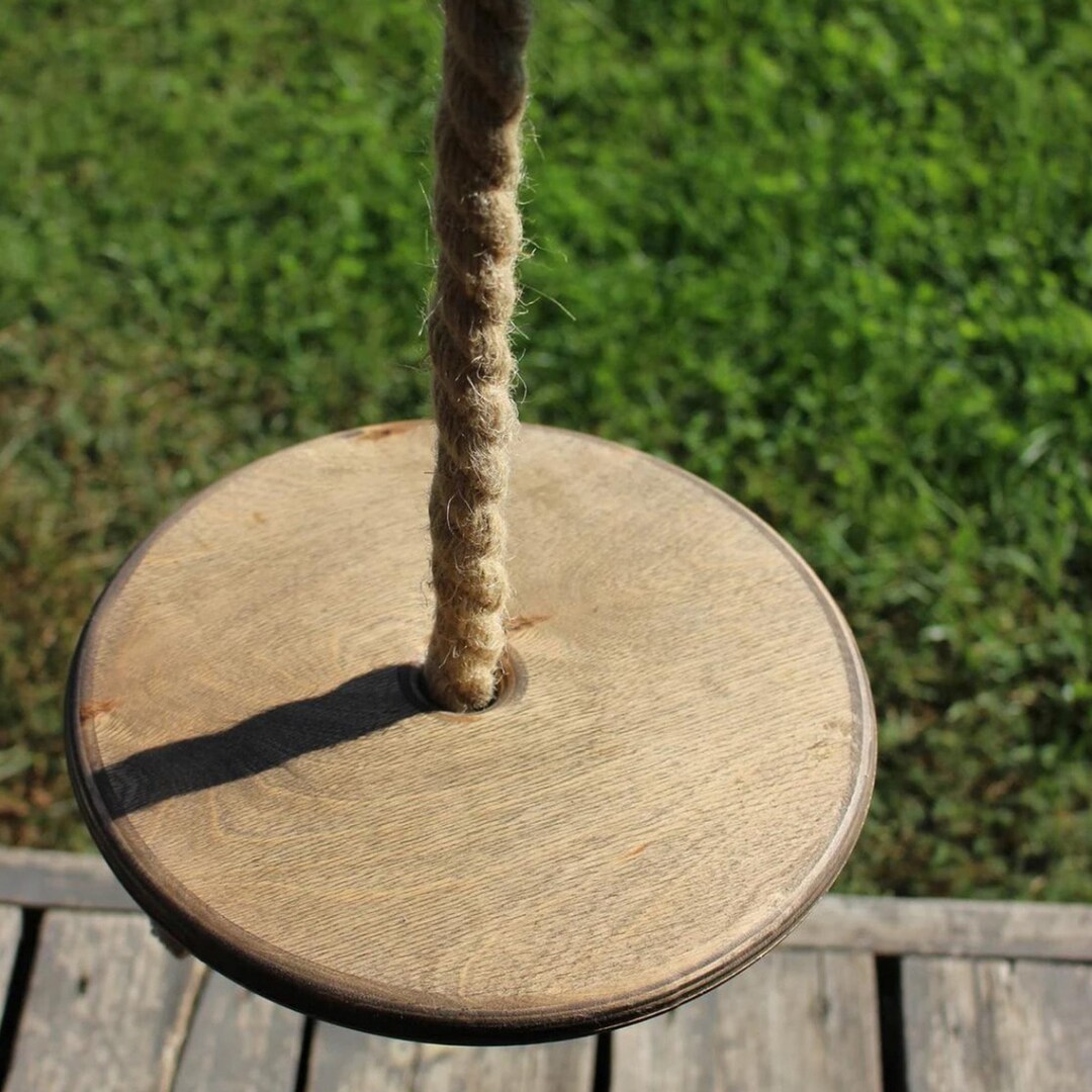 Disc Tree Swing Tree Swing Backyard Swing Wood Swing - Etsy