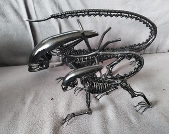 Alien Inspired Scrap Metal Art - Etsy