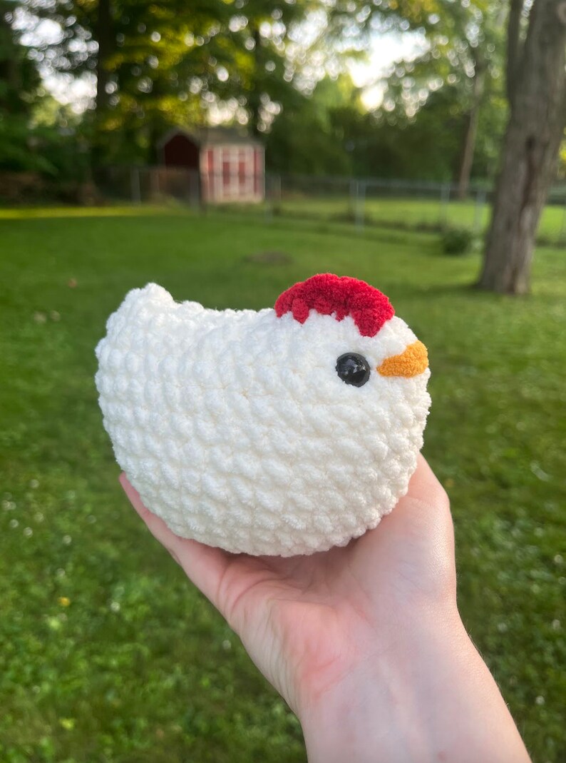 Crochet Chicken Crochet Chicken Plushie Chicken Plush - Etsy