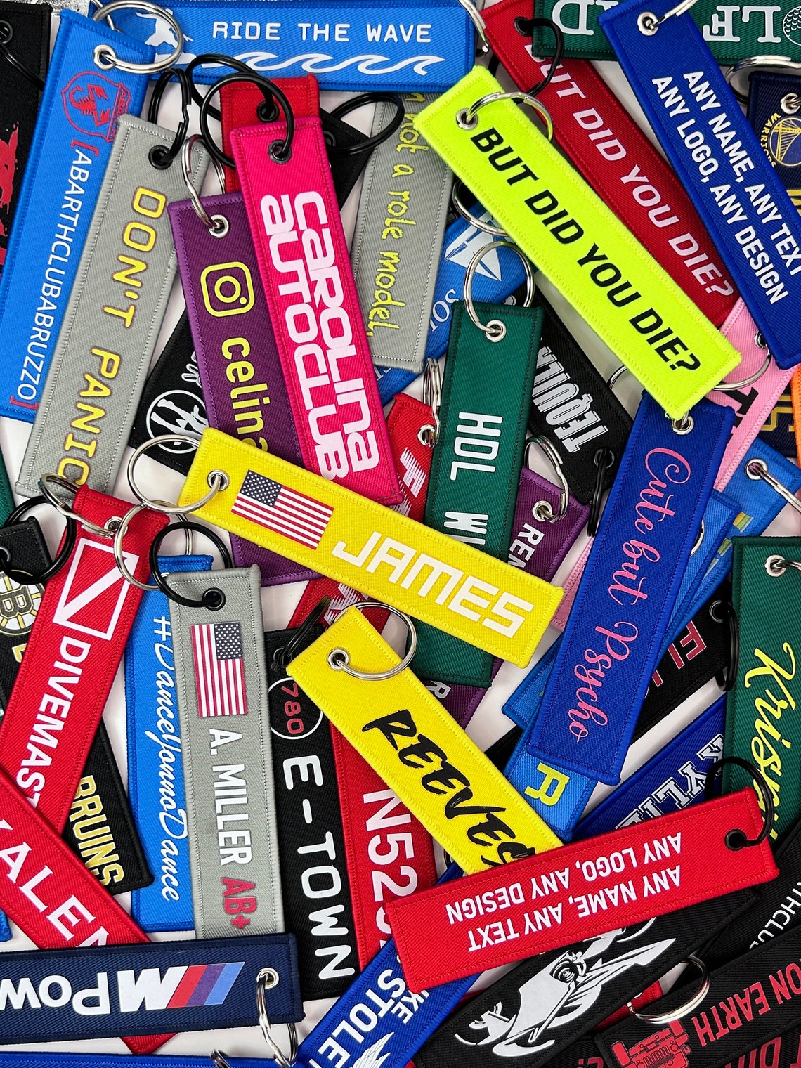 Biker Chick Jet Tag: Custom Double-sided Keychain - Etsy