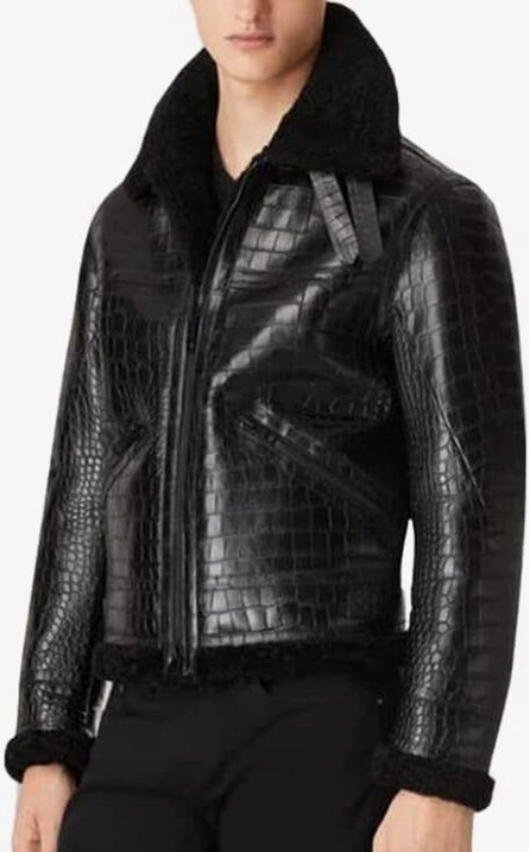 Hand Made Alligator Skin Jacket for Men - Etsy