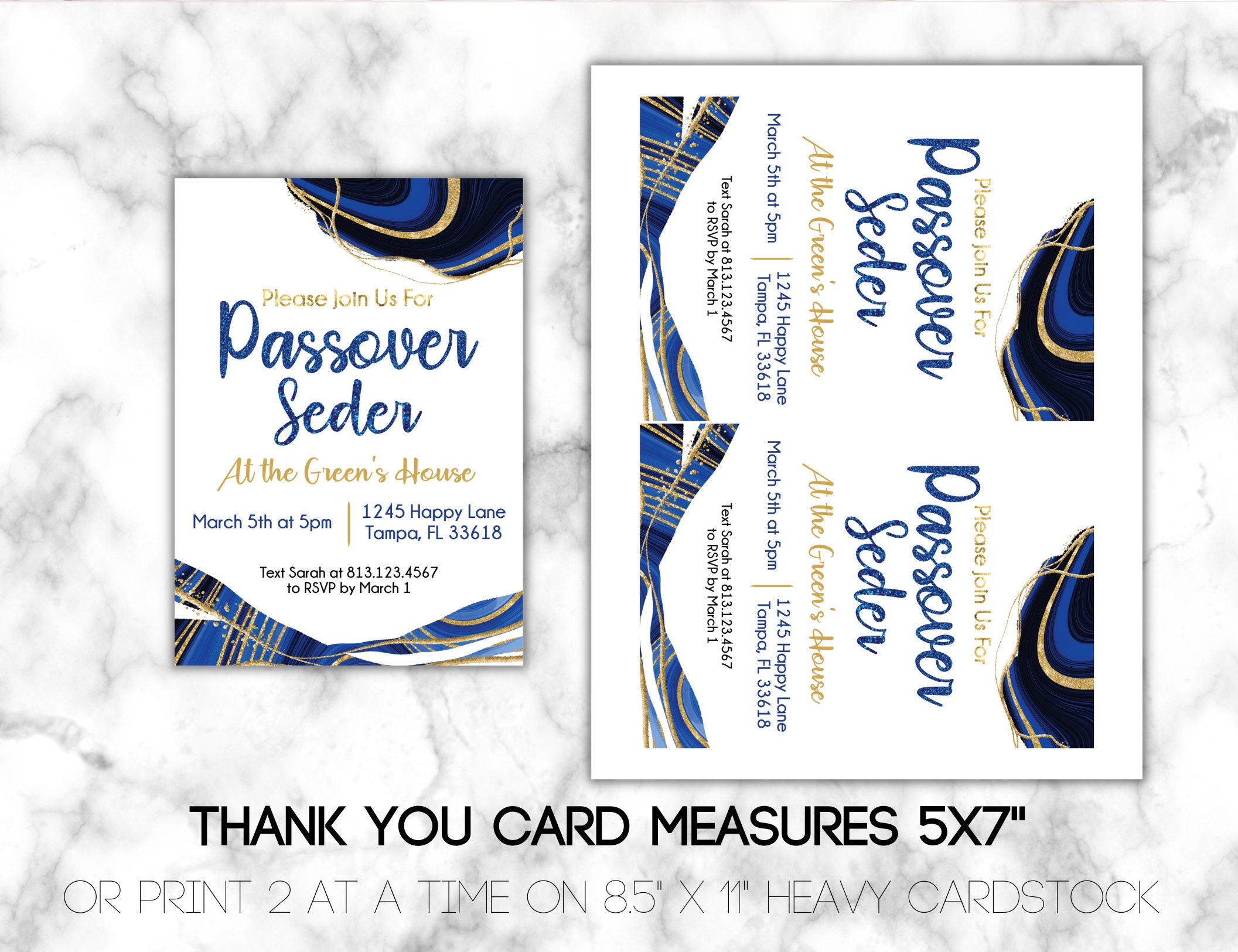 Passover Seder Invitation Passover Party Passover Seder Instant Download Customizable