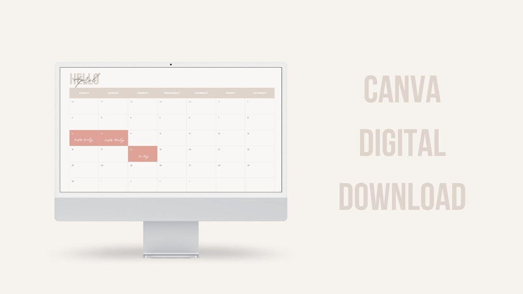 2023 Social Media Calendar With Content Ideas - Etsy
