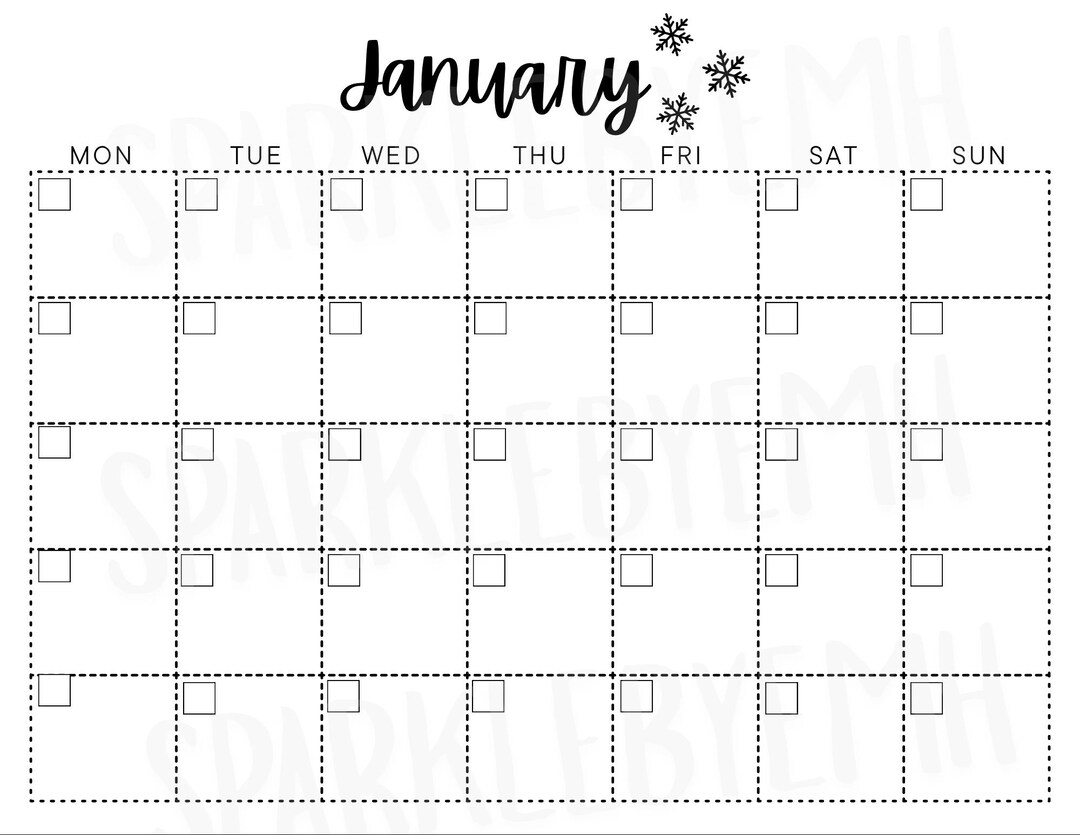 Printable Calender, Landscape Calender - Etsy