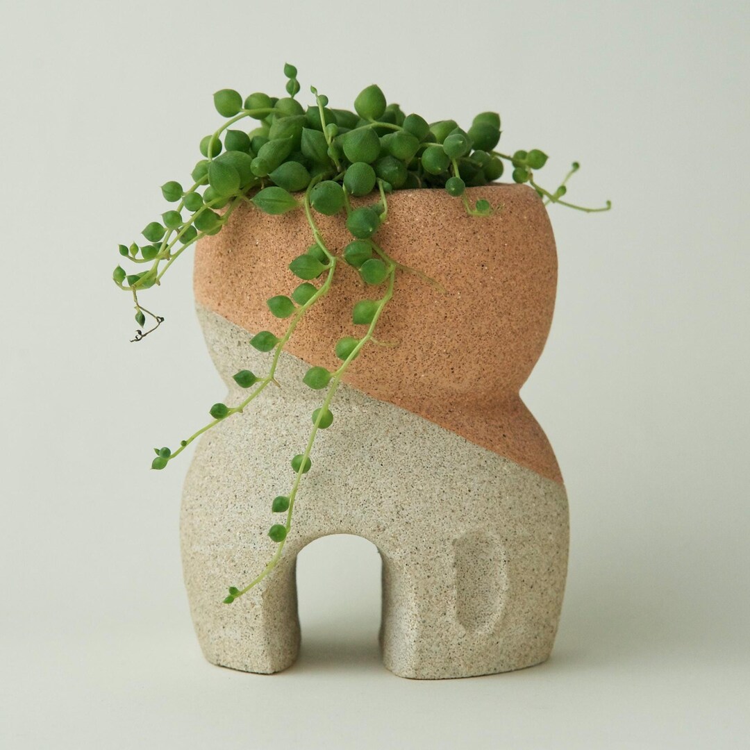 Concrete Planter, Cactus Pot, Mini House Pot, Fairy Garden House ...