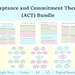 ACT Therapy| Acceptance and Commitment Therapy Worksheets| Printable ...