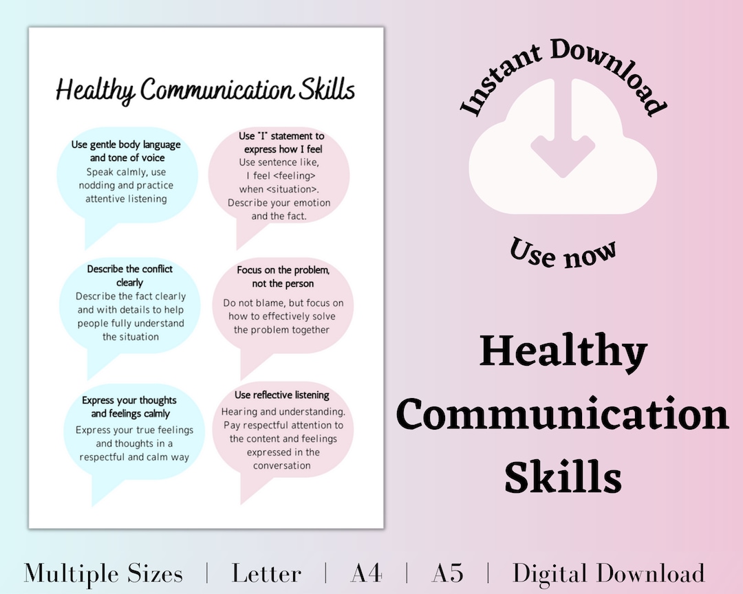 Healthy Communication Skills, Assertive Communication, Healthy Relationships| Social Emotional ...