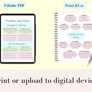 ACT Therapy| Acceptance and Commitment Therapy Worksheets| Printable ...