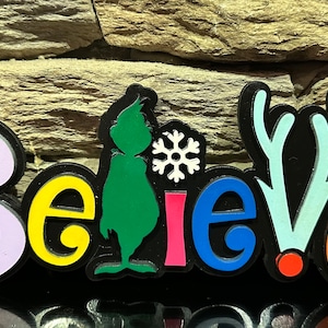 Grinch Believe SVG PNG Sign Christmas Glowforge, Laser 12" X 5" - Etsy