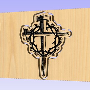 Cross Nails CNC Beginner Files, Flag, Vcarve Pro, Vcarve Desktop, Crv ...