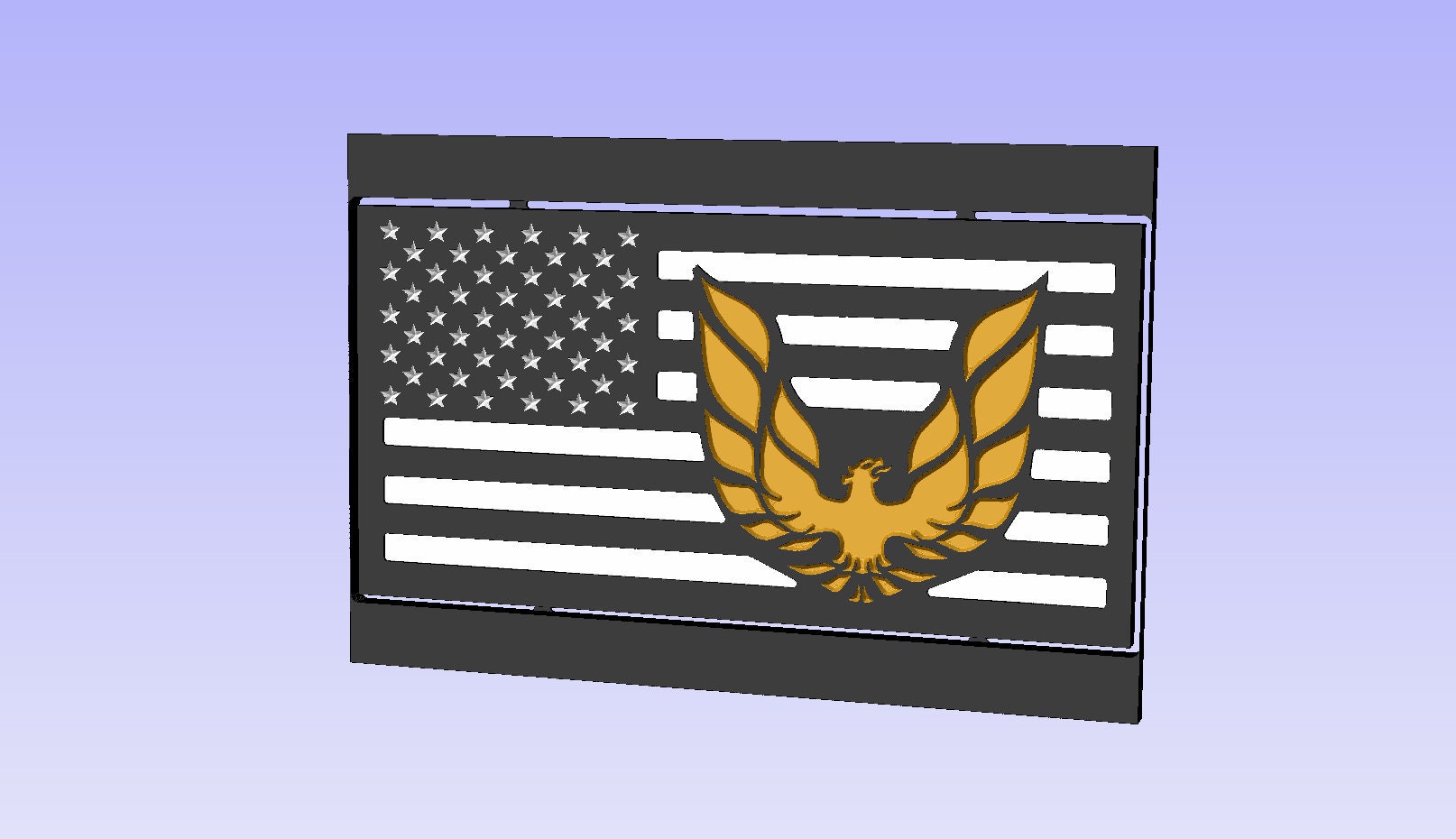 Pontiac Firebird Flag Vcarve Pro, Vcarve Desktop, Crv, Svg, Dxf, Pdf ...