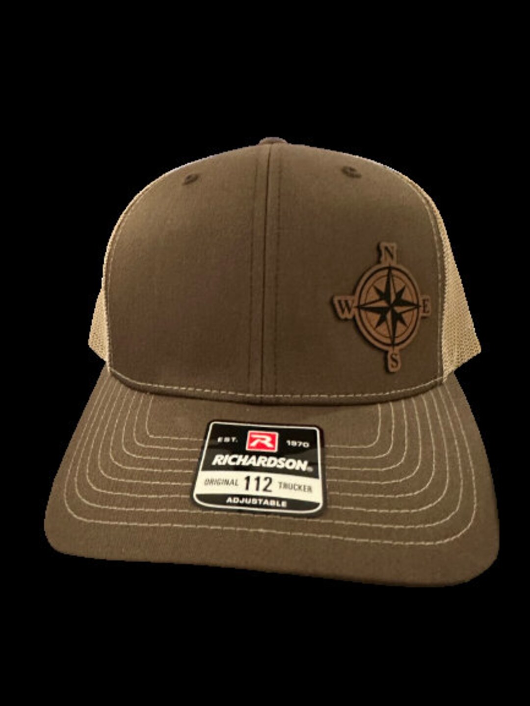 Compass Brown and Khaki Richardson 112 OSFM HAT - Etsy