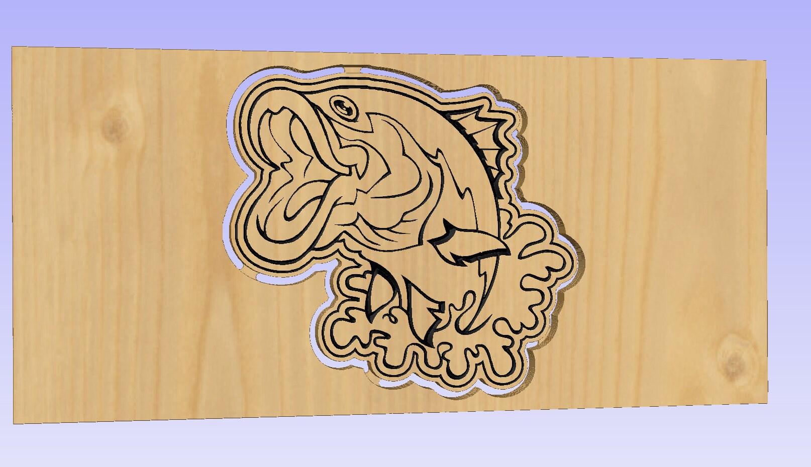 Fish CNC Beginner Files, Flag, Vcarve Pro, Vcarve Desktop, Crv, Svg ...