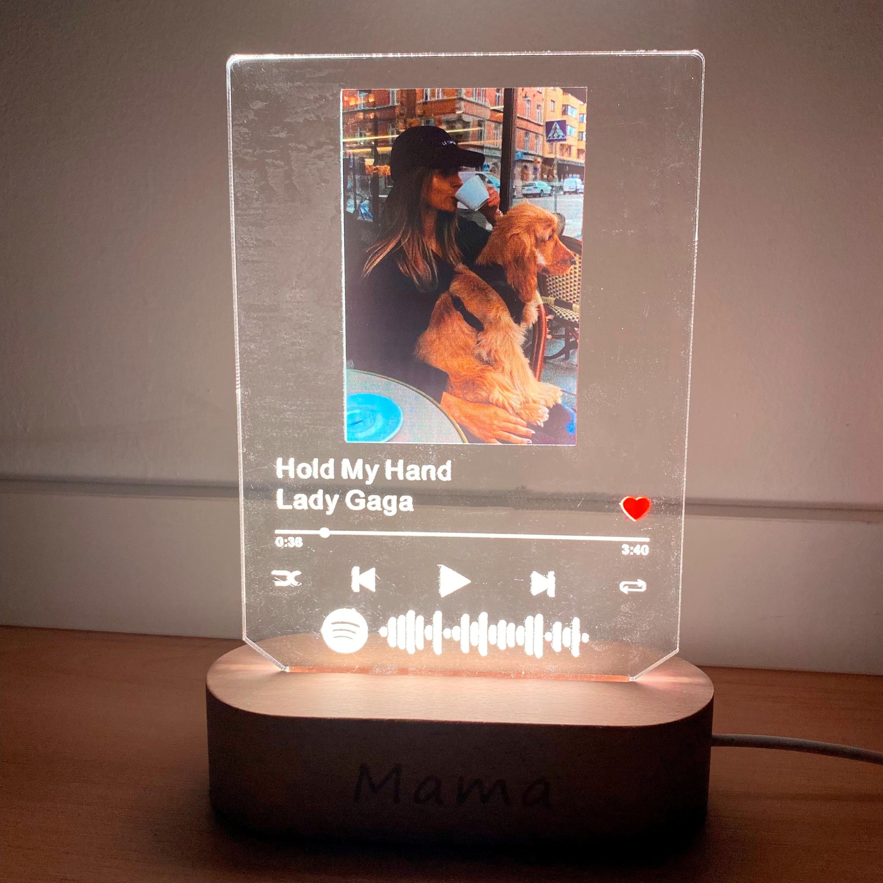 Light up Custom Acrylic Song Plaque Gifts Personalized - Etsy