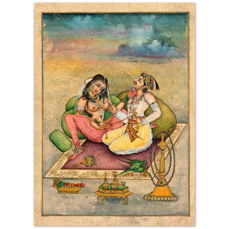 Karma Sutra Indain Alte Erotische Kunst Mughal Prinz Jahangir Mit