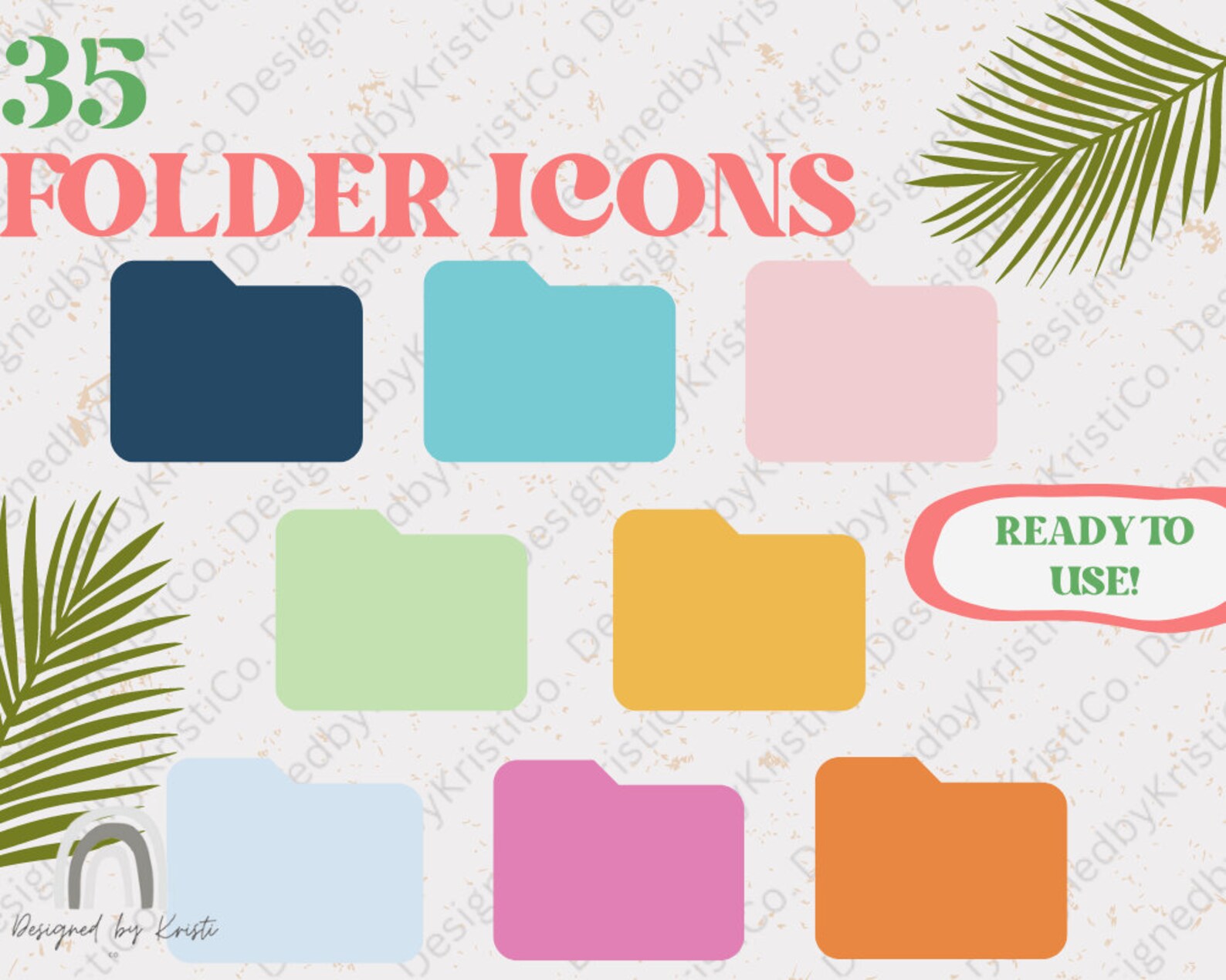 SUMMER VIBES Desktop Wallpaper + Folder Icons, Desktop Icon, Digital ...