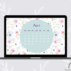 April Desktop Backgrounds | Digital Download | 1920x1090x | Spring ...