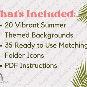 SUMMER VIBES Desktop Wallpaper + Folder Icons, Desktop Icon, Digital ...