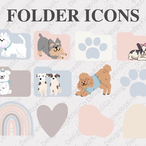 Dog Desktop Organizer for Mac & Windows | 60 Dog Folder Icons ...