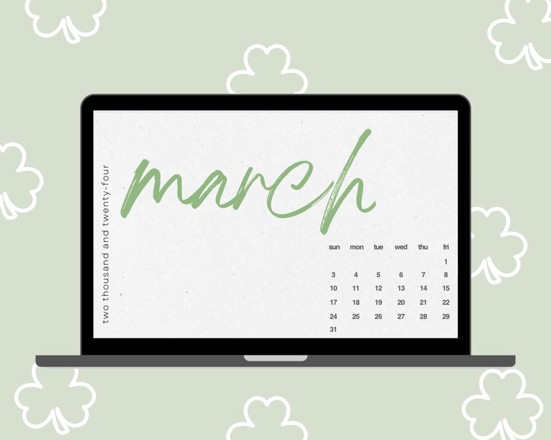 March Desktop Backgrounds Digital Download 1920x1090x St Patricks Day ...