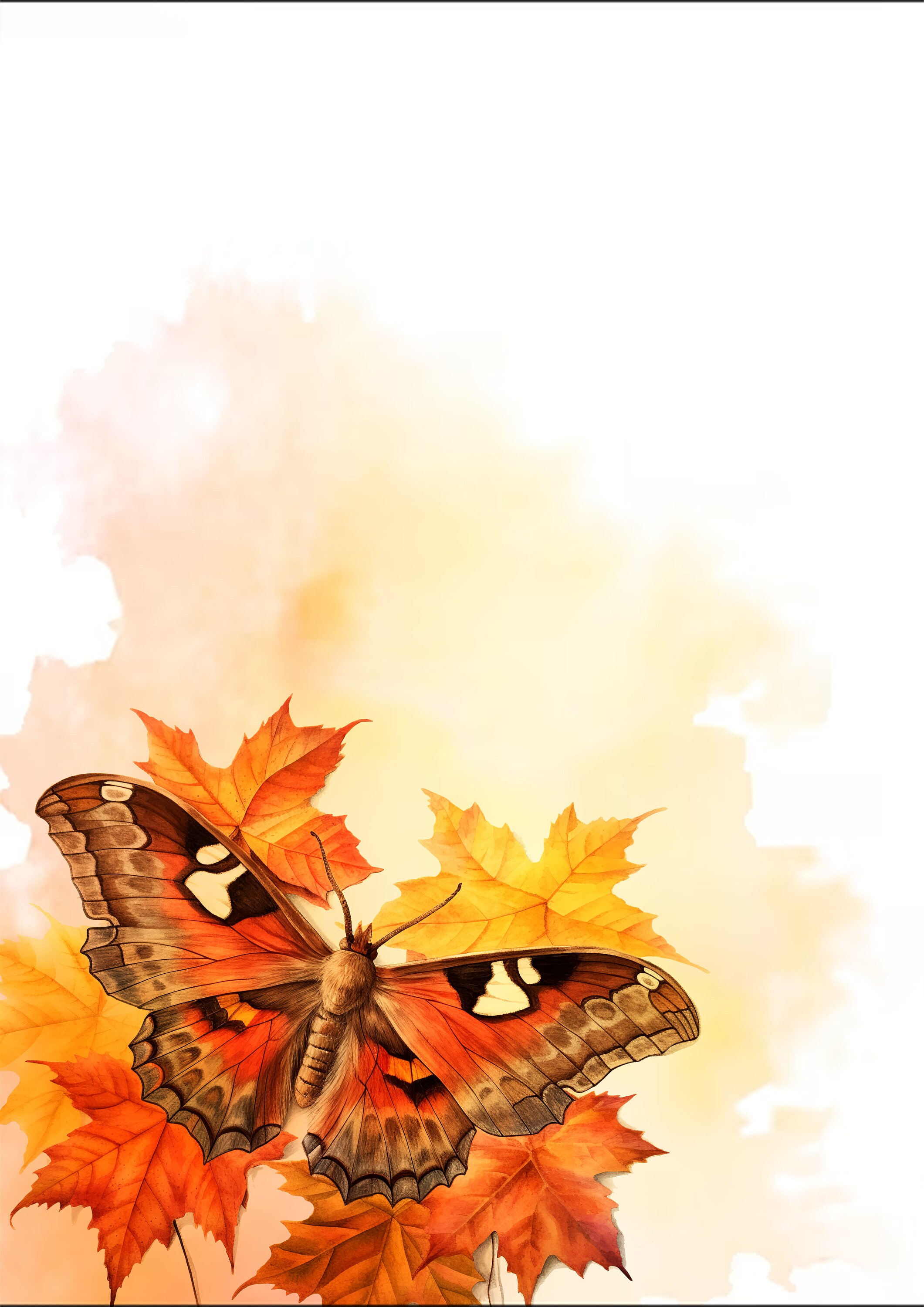 Butterfly Printable Paper Artisan Writing Paper Digital Letter Writing ...