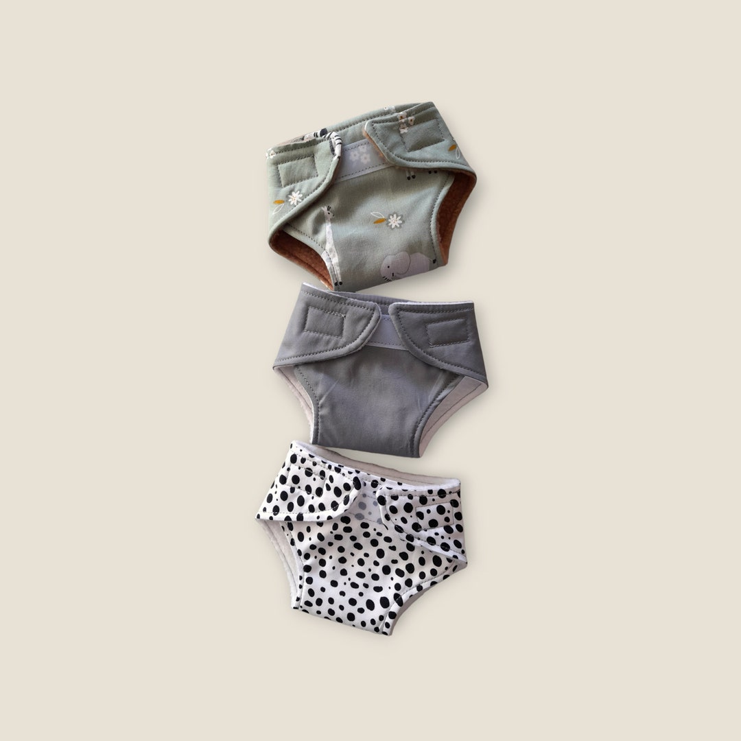 Fabric Doll Diapers Set of 3 Doll Clothes Underwear - Etsy