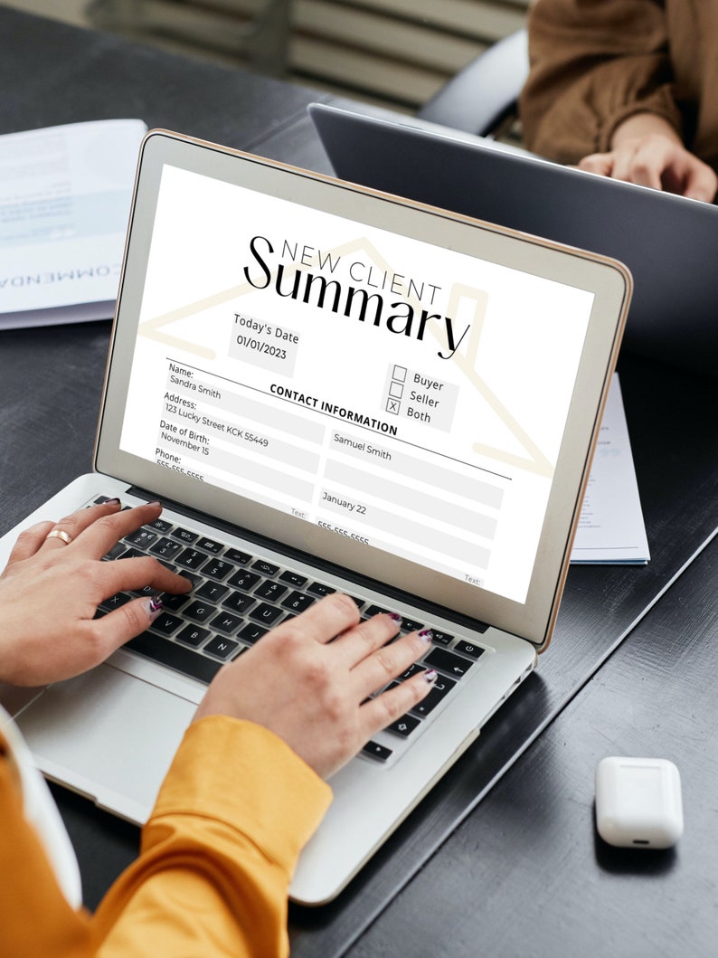 Real Estate Client Summary Template: Realtor Marketing (canva, Digital ...