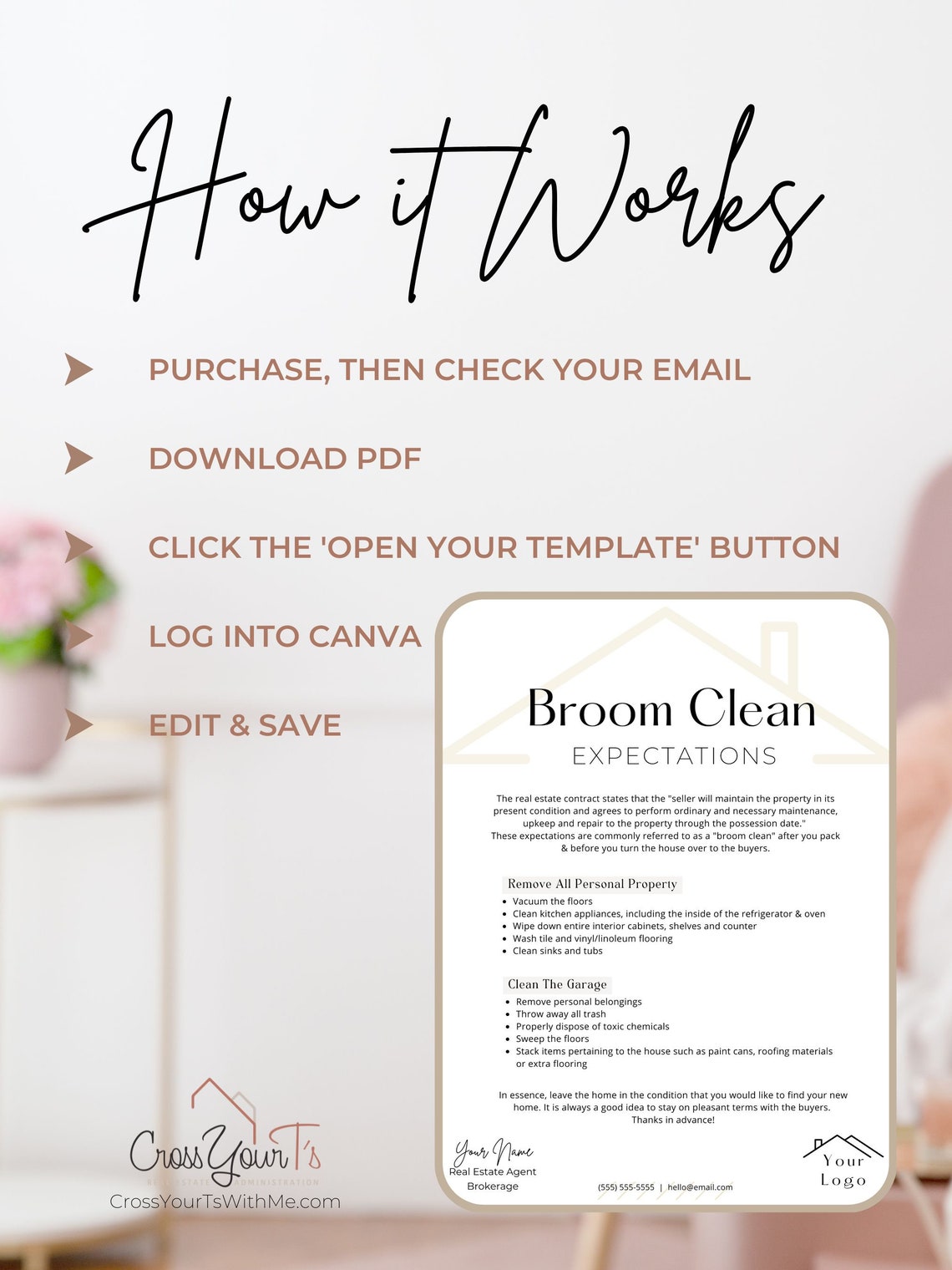 Broom Clean Sheet for Real Estate | Marketing for Realtors | Canva ...