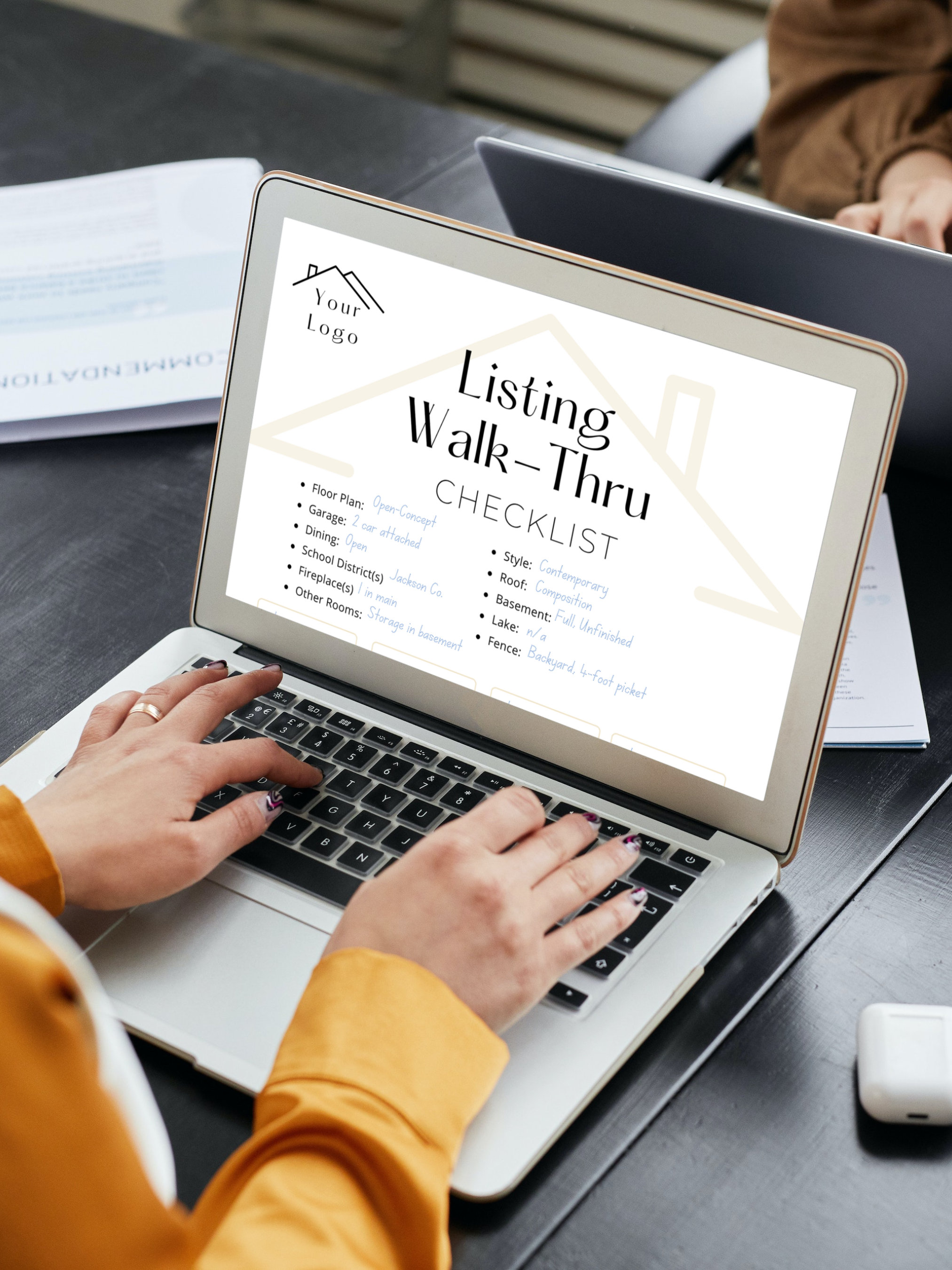 Listing Checklist for Real Estate Marketing for Realtors Canva Template ...