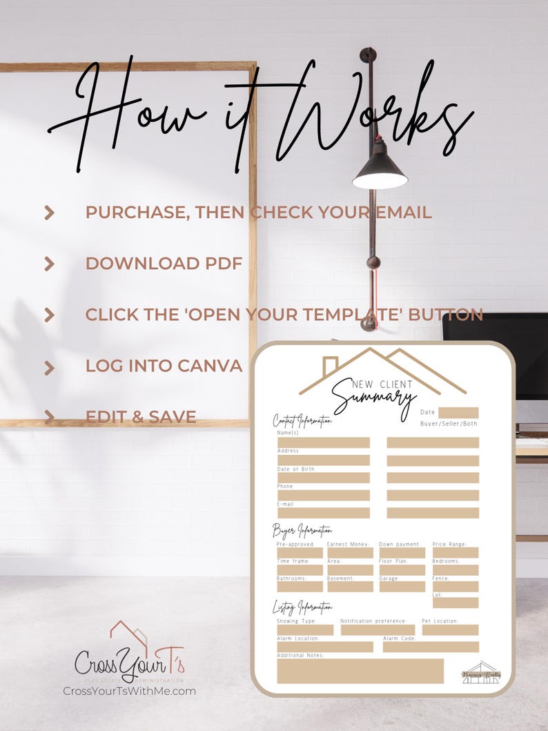 Client Summary | Real Estate Marketing and Organizational Template for ...